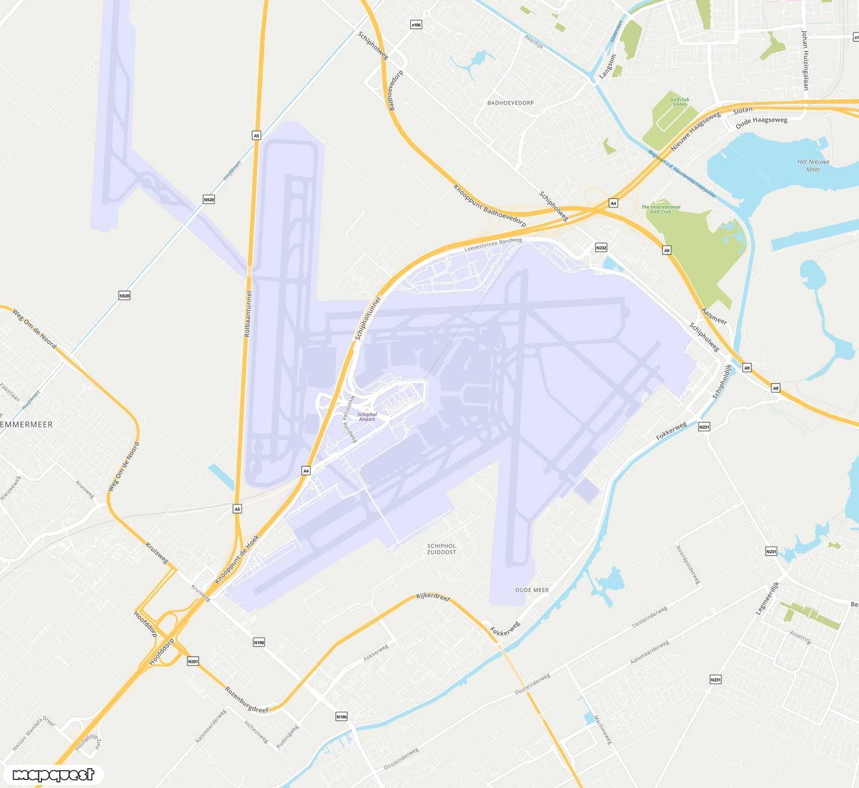 Informations about Amsterdam Schiphol international airport (AMS)