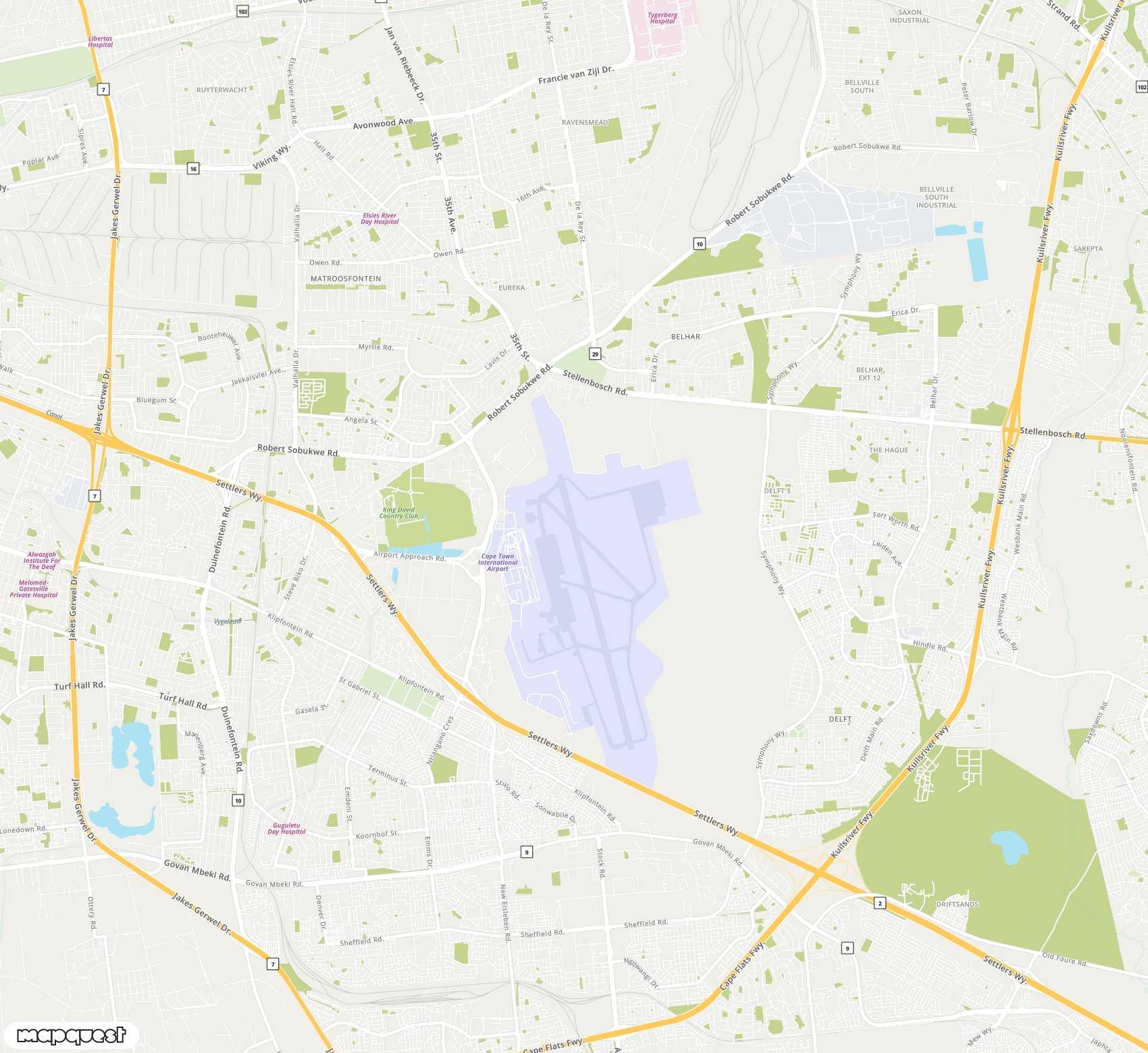 Infos sur l'Aéroport international de Cape Town (CPT)