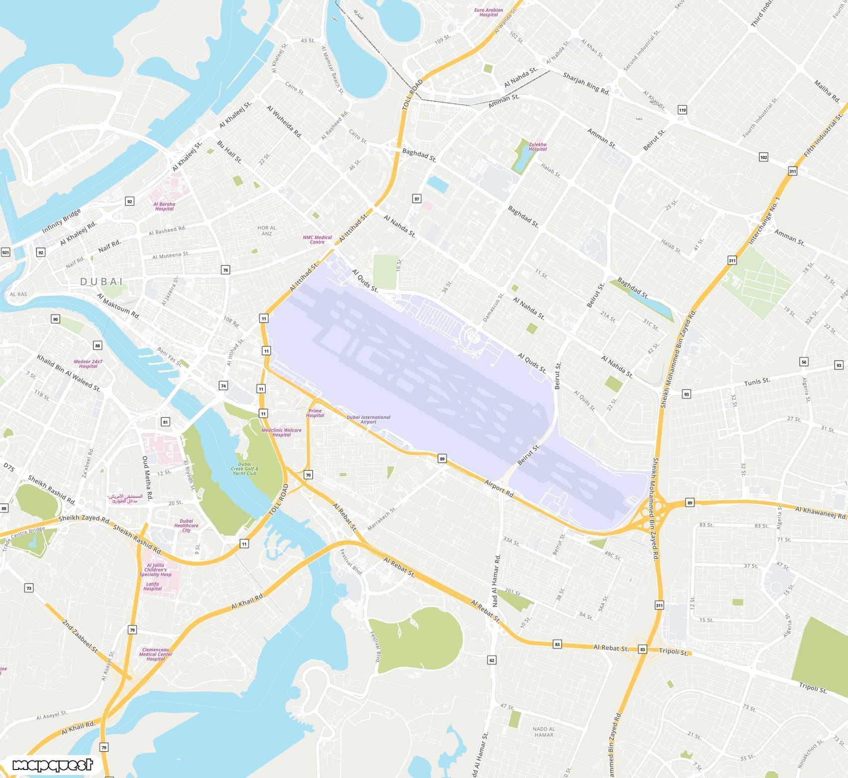 Informations about Dubai international airport (DXB)