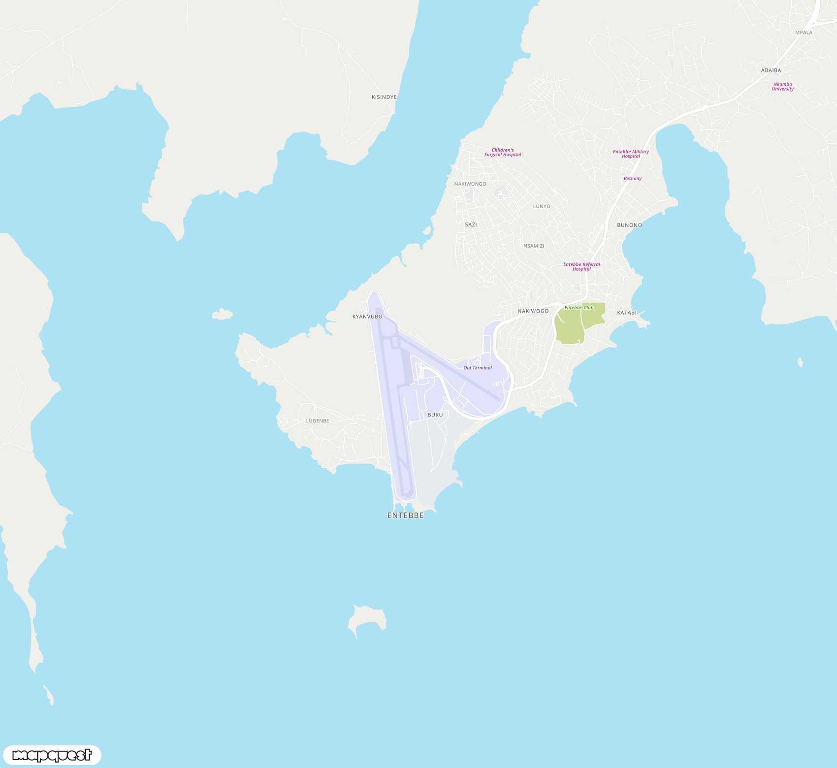 Entebbe Airport Map