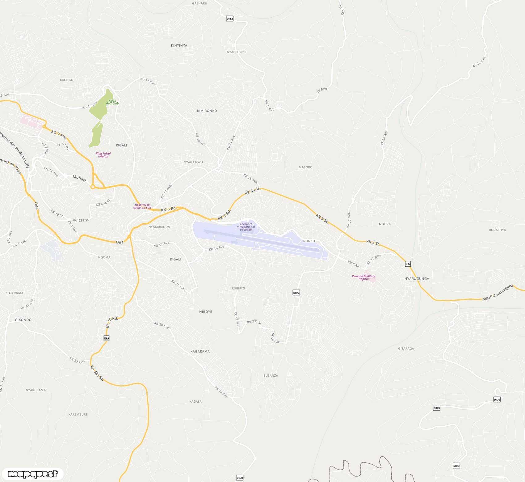 Nearest hotels to Kigali airport (KGL)