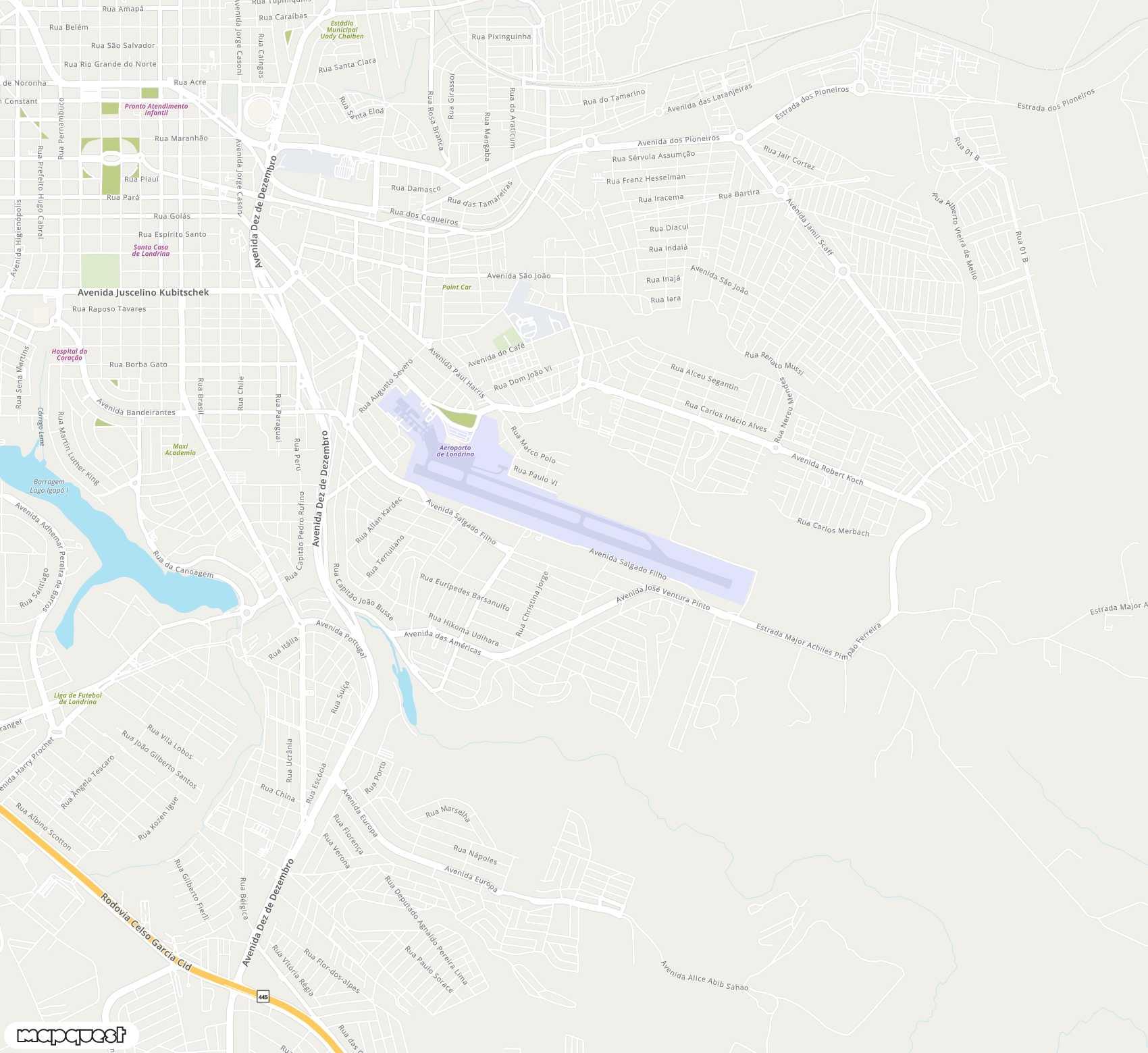 Informations about Governador José Richa airport (LDB)