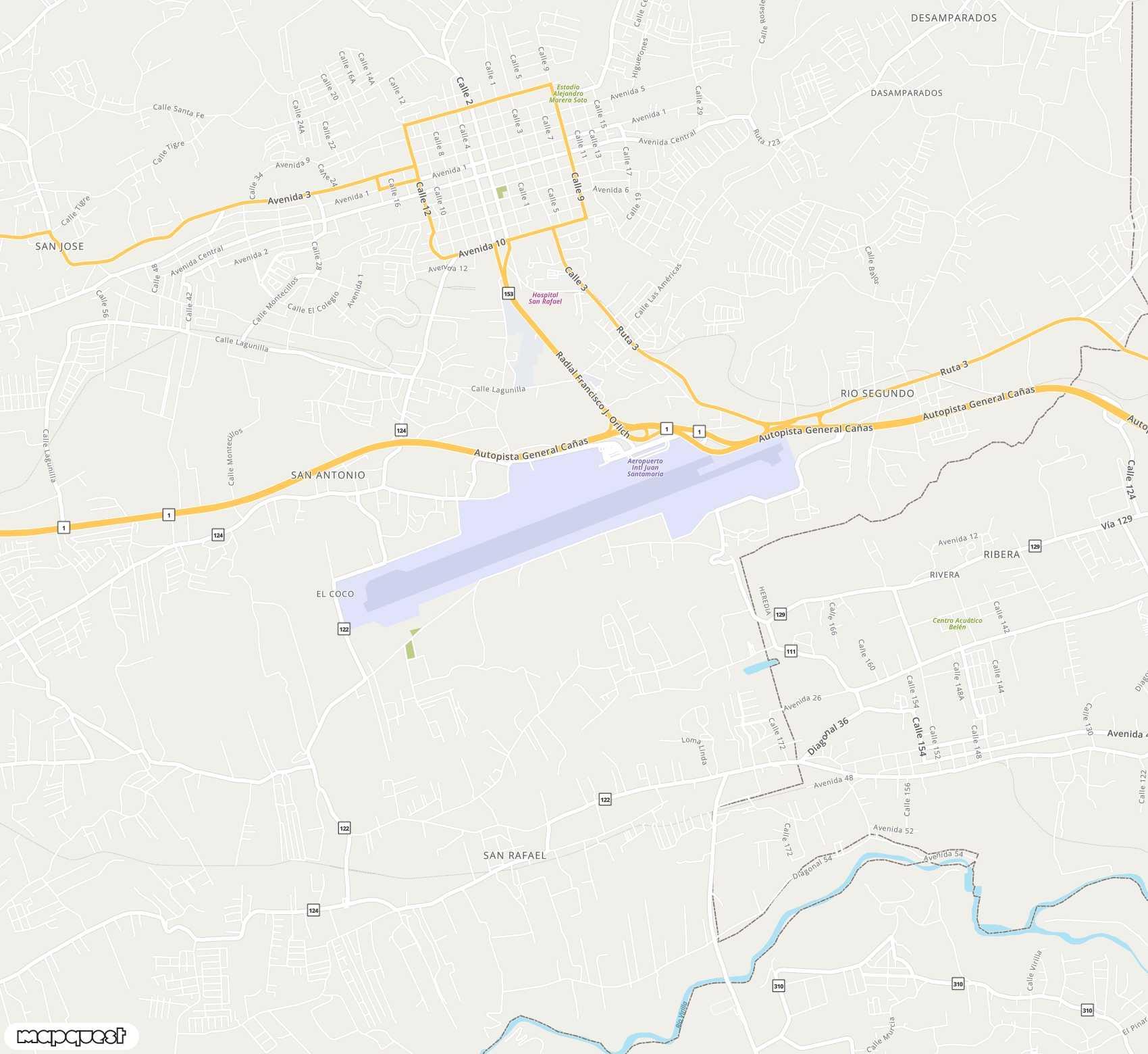 Informations about Juan Santamaría airport (SJO)